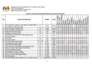Cuti Umum Pahang 2025 - CutiSekolah.com.my