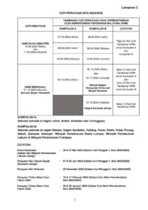 Kalendar 2024: Tarikh Cuti Umum dan Cuti Sekolah Malaysia - CutiSekolah ...